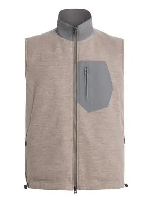Sease Reversible Padded Explorer Gilet - Ivory