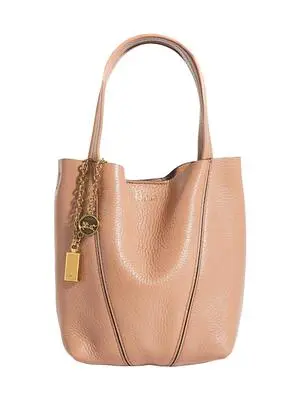 Chloé Small Leather Spin Tote Bag - Pink