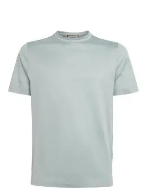 Canali Cotton Double-neck T-shirt - Green