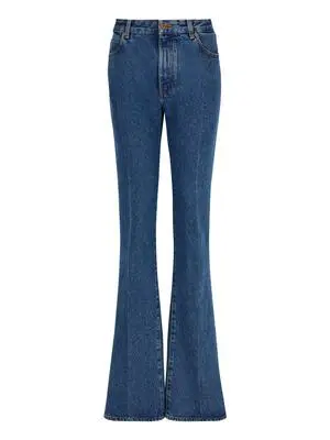 Balmain Elongated Straight Jeans - Blue