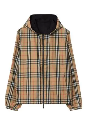Burberry Reversible Hooded Jacket - Beige