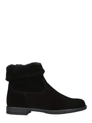 PAPOUELLI Suede Matilda Ankle Boots - Black