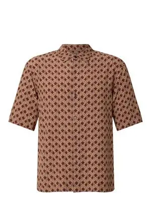 Sandro Rope-print Shirt - Brown