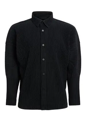Issey Miyake Pleated Shirt - Black