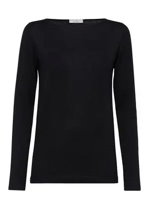 Brunello Cucinelli Cashmere-silk Blend Sweater - Black