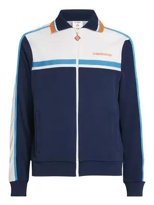Casablanca Piqué Track Jacket - Navy