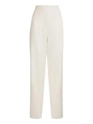 Max Mara Virgin Wool Wide-leg Trousers - White