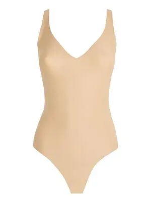 SKIMS Plunge Thong Bodysuit - Beige