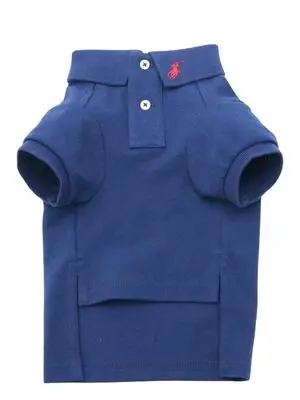 Ralph Lauren Cotton Mesh Dog Polo Shirt - Navy