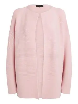 Eskandar Cashmere Textured-knit Cardigan - Pink