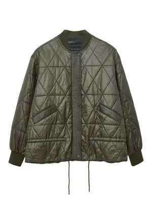 ALLSAINTS Quilted Alii Bomber Jacket - Green