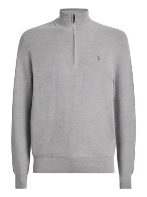 Polo Ralph Lauren Cotton Half-zip Sweater - Grey