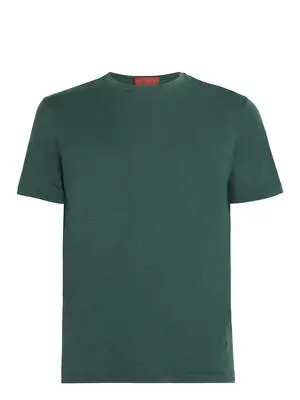 Isaia Silk-cotton T-shirt - Green