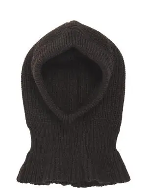 LEMAIRE Wool-blend Knitted Hood - Brown