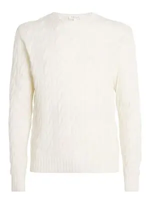 Ralph Lauren Purple Label Cashmere Cable-knit Sweater - Ivory