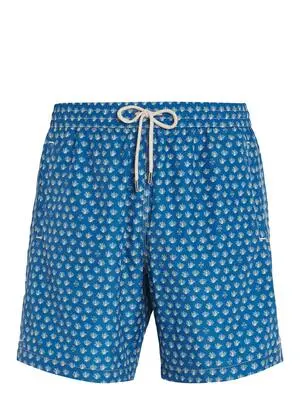 Jacob Cohen Printed Bermuda Swim Shorts - Blue