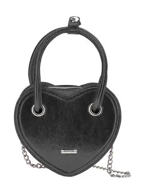 Monnalisa Heart-shaped Bag - Black