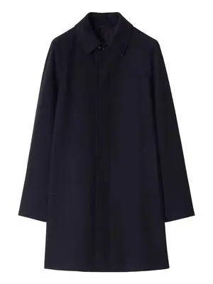 Burberry Cashmere Mid-length Car Coat - Navy