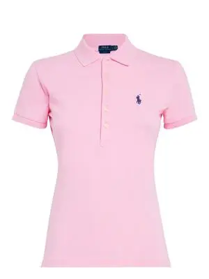 Polo Ralph Lauren Stretch-cotton Julie Polo Shirt - Pink