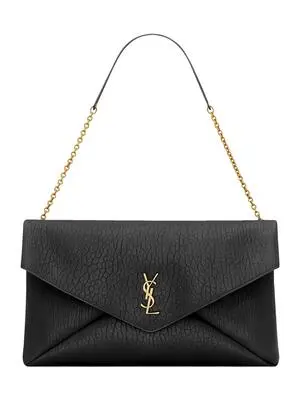 Saint Laurent Cassandre Envelope Pouch - Black