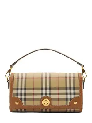 Burberry Check Top-handle Bag - Brown