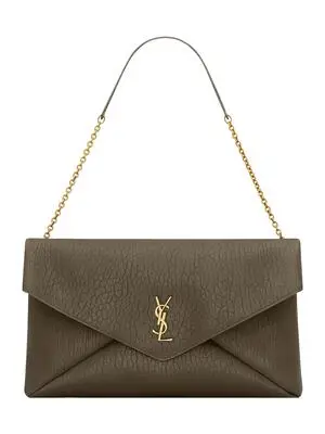Saint Laurent Extra-large Cassandre Envelope Pouch - Green