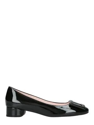 ROGER VIVIER Patent Leather Ballet Flats - Black