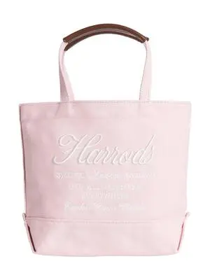 Harrods Embroidered Logo Tote Bag - Pink