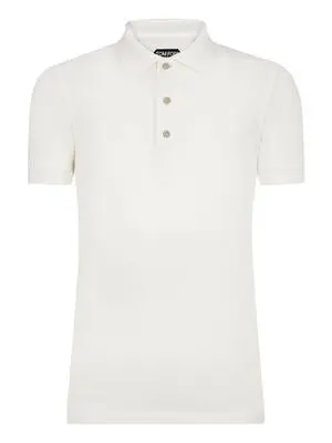 TOM FORD Piquet Polo Shirt - White