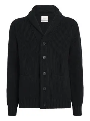 Harrods Cashmere Shawl-collar Cardigan - Black