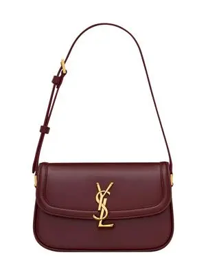 Saint Laurent Mini Solferino Satchel - Burgundy