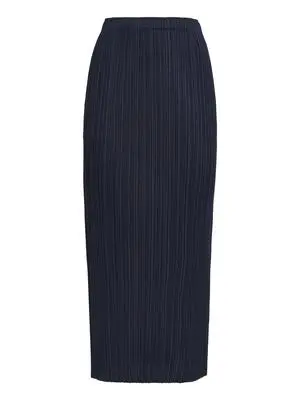 Issey Miyake Basics Midi Skirt - Navy