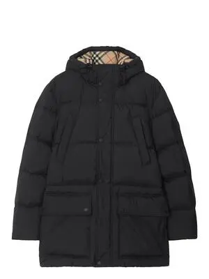 Burberry Hooded Down Puffer Jacket - Black