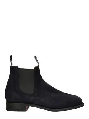 R.m. Williams Suede Ankle Boots - Navy