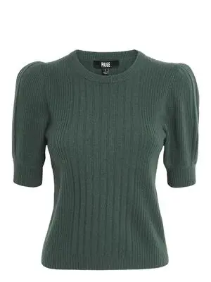Paige Cashmere Kato Top - Green