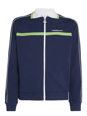 Casablanca Piqué Track Jacket - Blue