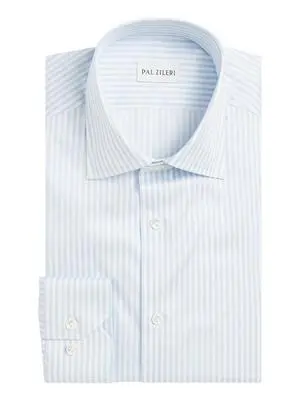 Pal Zileri Cotton Stripe Shirt - Blue