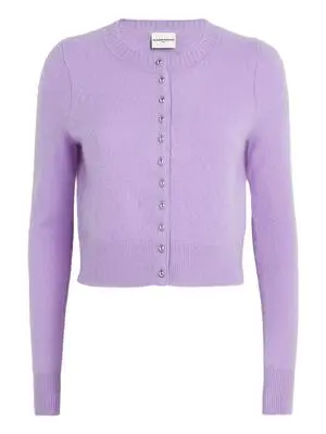 Claudie Pierlot Wool Brushed Cardigan - Purple