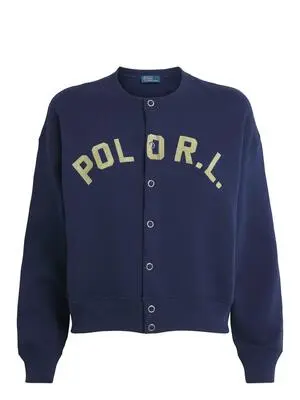 Polo Ralph Lauren Fleece Logo Cardigan - Navy