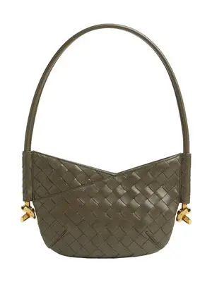 Bottega Veneta Mini Lambskin Solstice Shoulder Bag - Green