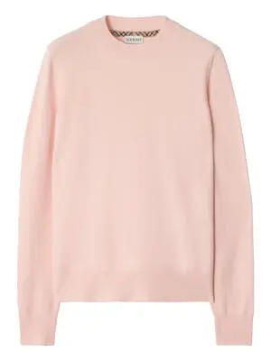 Burberry Cashmere Equestrian Knight Design Sweater - Pink
