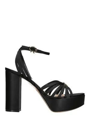 GIANVITO ROSSI Rita Platform Sandals - Black