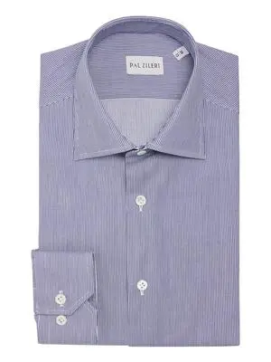 Pal Zileri Cotton Stripe Shirt - Blue