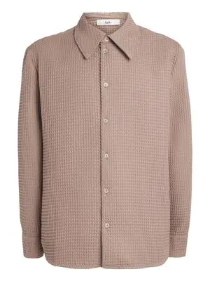 Séfr Cotton Waffle Oseary Shirt - Beige