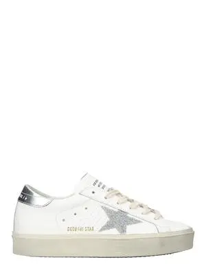 GOLDEN GOOSE Leather Hi Star Sneakers - White