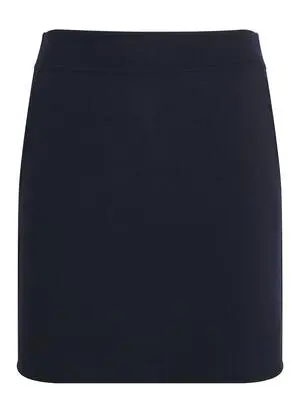 Max Mara Virgin Wool Mini Skirt - Blue