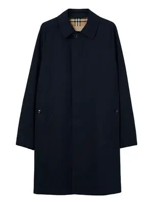 Burberry Mid-length Camden Heritage Car Coat - Blue