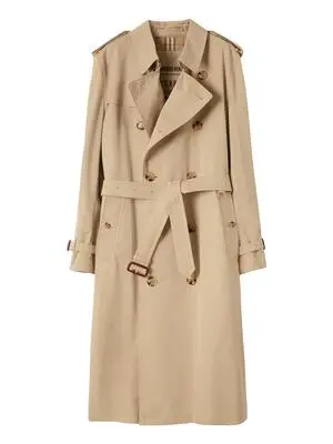 Burberry Long Kensington Heritage Trench Coat - Yellow