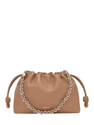 Loewe Medium Leather Flamenco Shoulder Bag - Brown