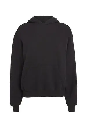 SKIMS Classic Fleece Hoodie - Black